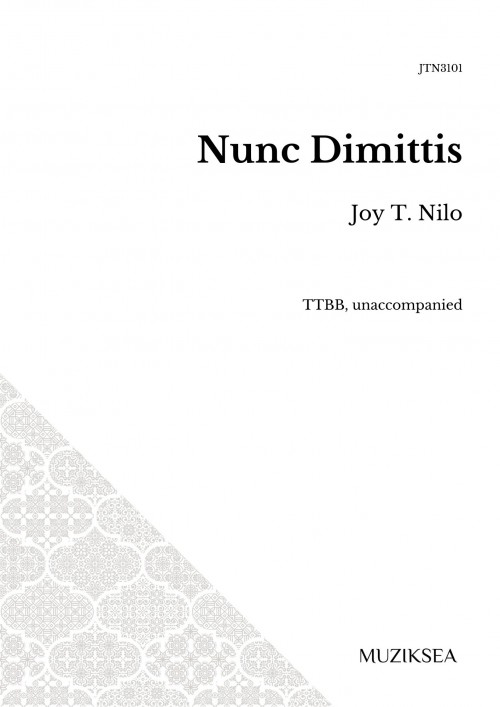 Nunc Dimittis (TTBB) - Joy T. Nilo